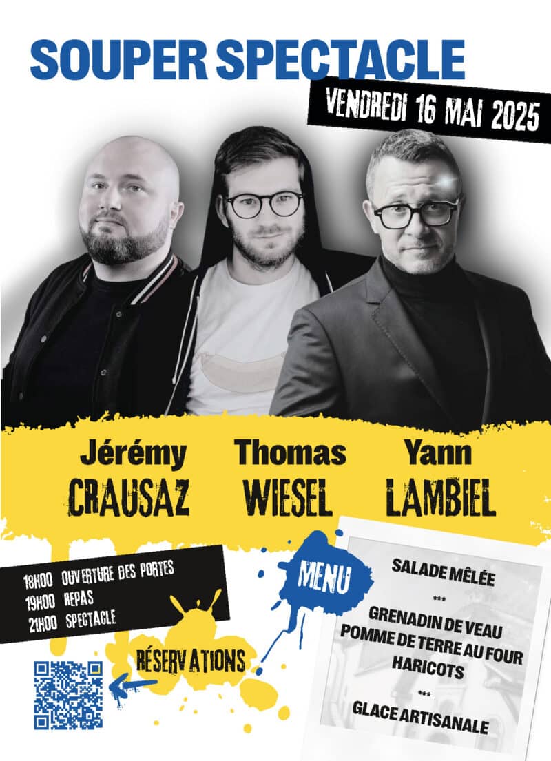 Souper-Spectacle - 102ème Fête des Musiques Broyardes - Payerne